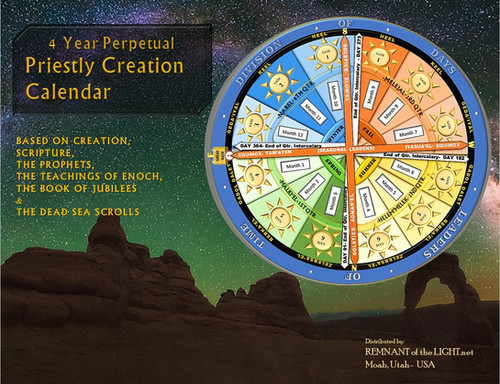 4 Year Perpetual Creation Calendar | remnant-of-the-light