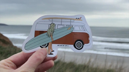 Surf camper sticker | COVERUPSURF