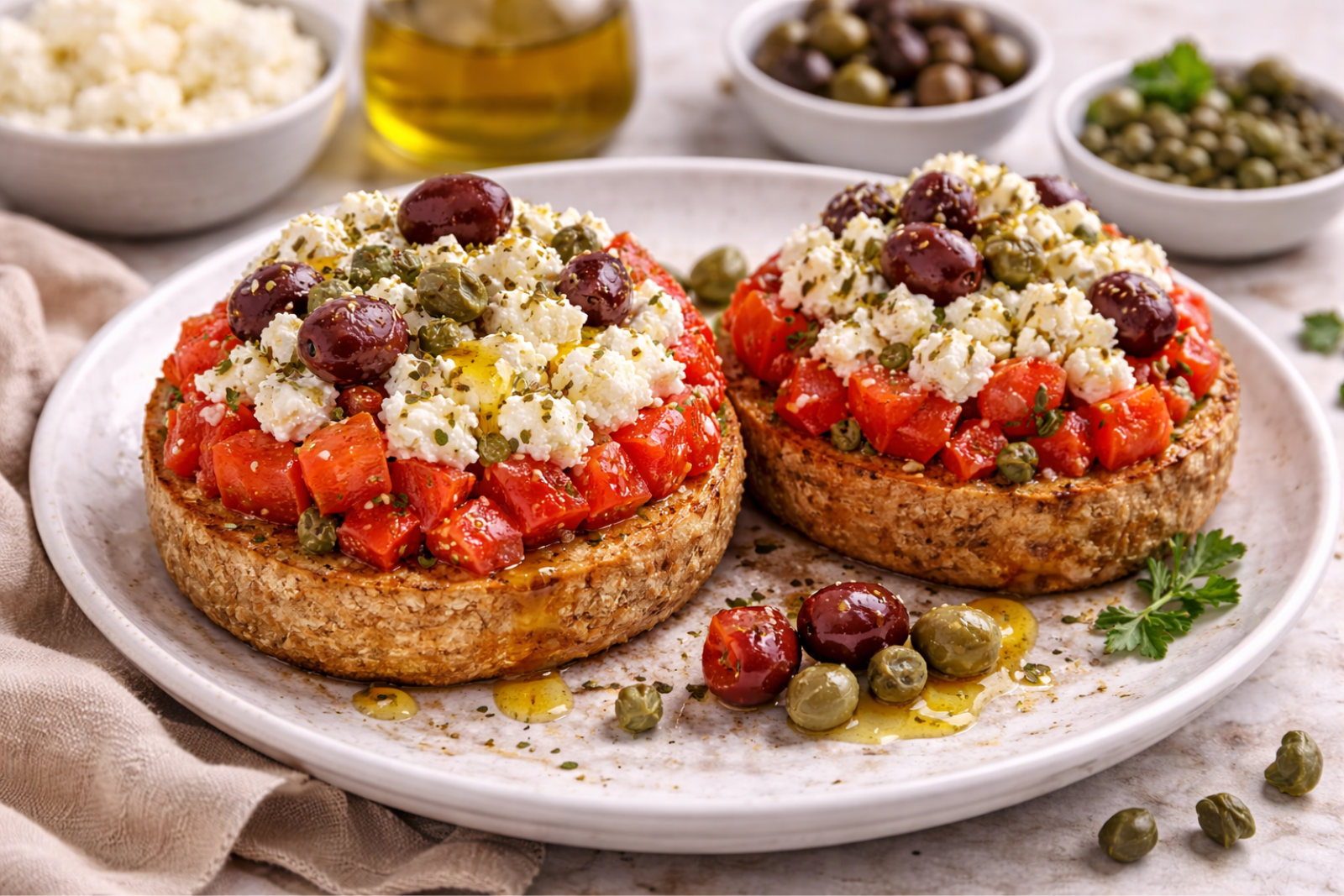 Traditional Dakos Recipe: Authentic Cretan Rusk Salad | GetGreece