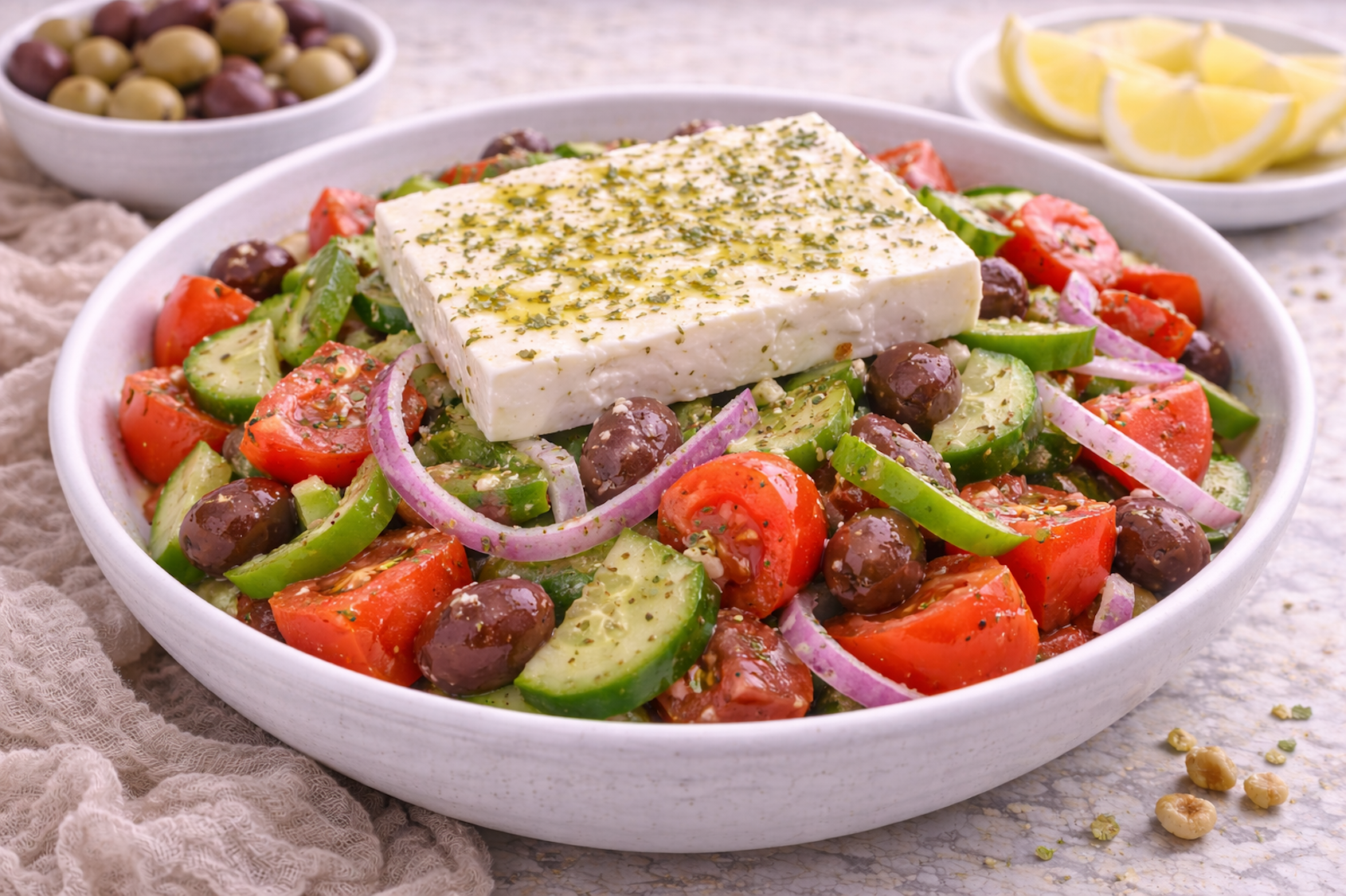 Traditional Horiatiki Recipe: Authentic Greek Salad | GetGreece