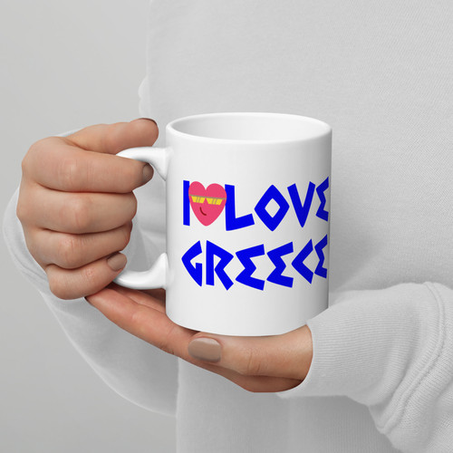 I Love Greece Mug - FREE SHIPPING | Greece Media