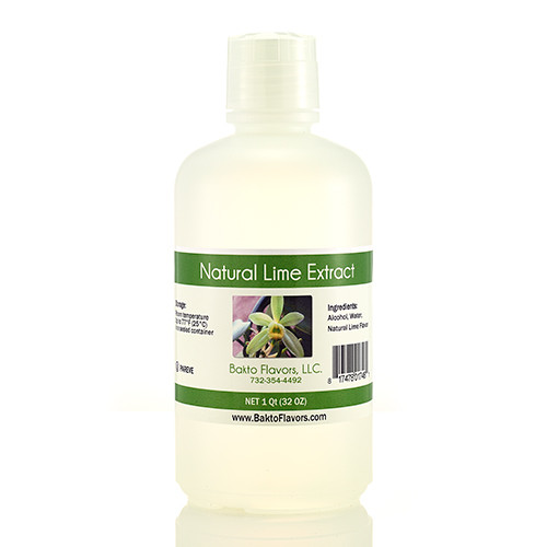 Natural Lime Extract - 32 OZ | bakto-flavors
