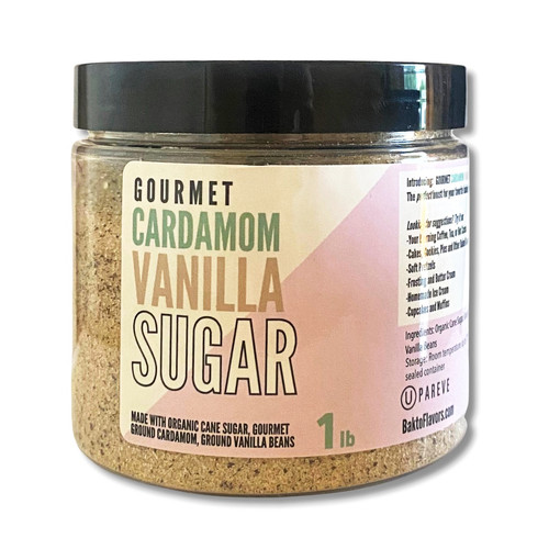 Gourmet Cardamom Vanilla Sugar | bakto-flavors