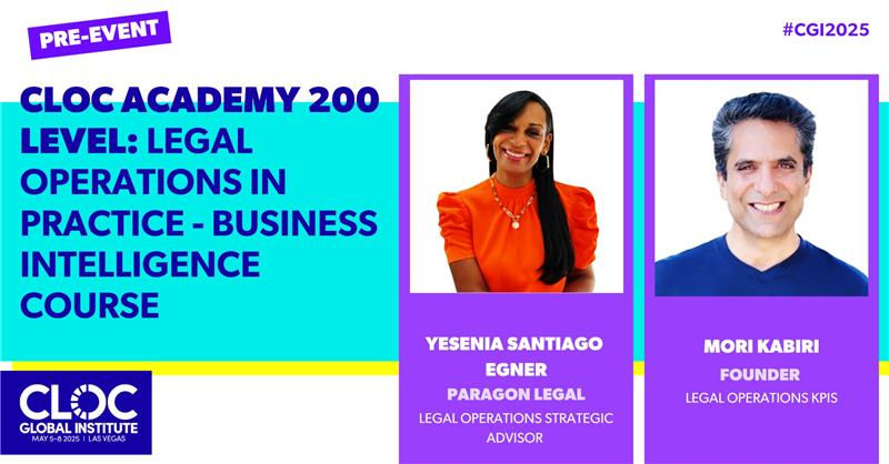 CLOC: Legal Operations in Practice - Business Intelligence Course ...