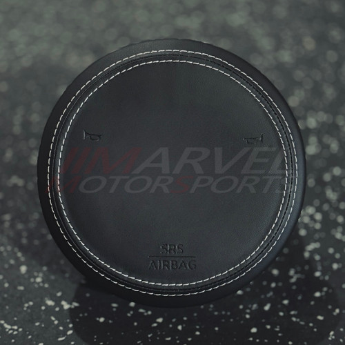 Custom A90 Supra Leather Airbag Cover with OEM Gray Stitching | MARVEL ...