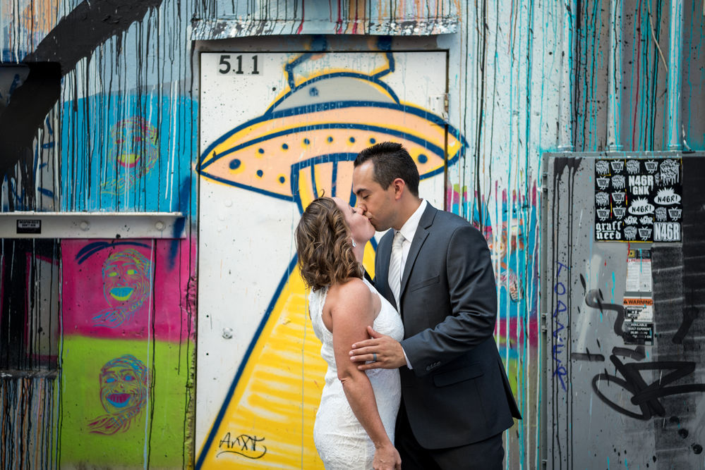 Tiv + Eric | Neon Museum and Downtown Las Vegas Wedding Portraits | Las ...