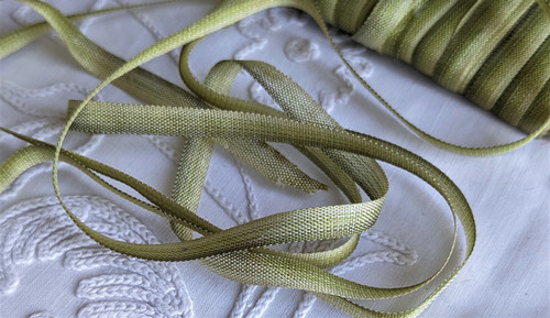 Antique French Silk Ombre Ribbon Shades Of Green 86 meters | Eurodecor ...