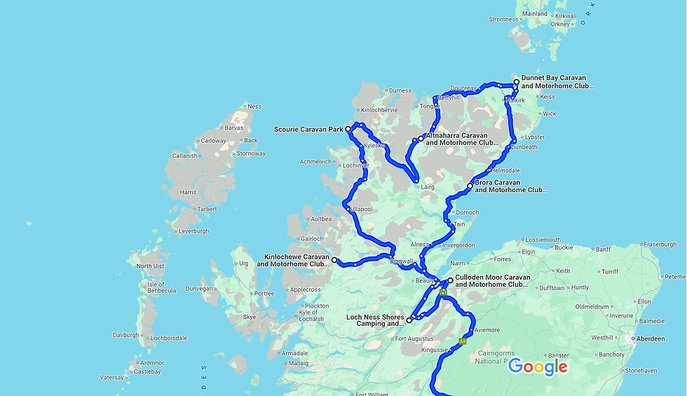 NC500 Campervan Itinerary