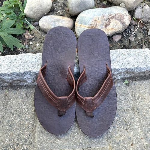 AXEL Brown Chromexcel Sandals | waltzingmatilda-usa