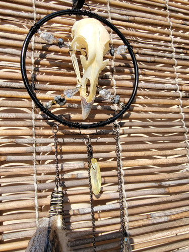 Pheasant Skull and Feathers Wall Hanging | Owl Goddess Designs