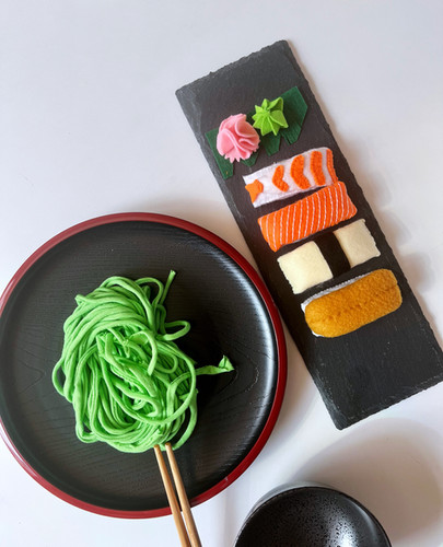 Sushi and cha soba set | heartfelt