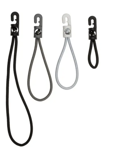 Bungee Loop Cord with Small Plastic Hook pack of 10 | StageSet.Shop