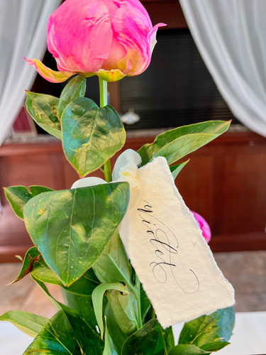 Handmade paper place settings | Donia Rae