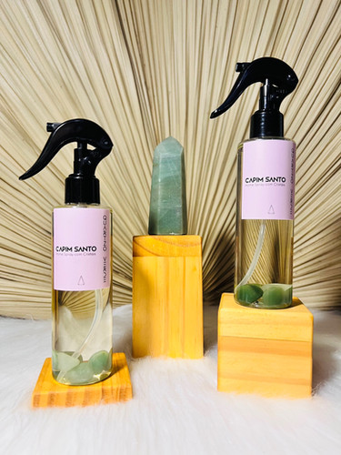 Home Spray Capim Santo e Quartzo Verde | Loja Mandi Design