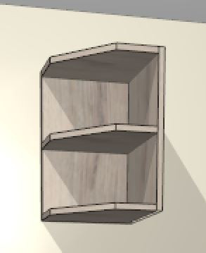 KITCHEN WALL UNIT 450 MM HIGH END DISPLAY 300 MM WIDE | Modular Cupboards