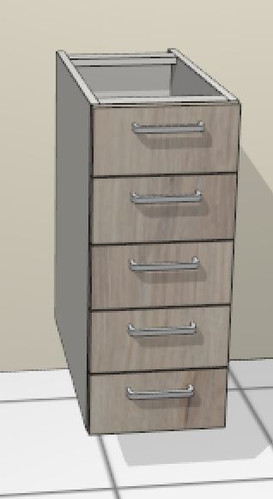 KITCHEN BASE UNIT 720 MM HIGH 5 DRAWER 300 MM WIDE | Modular Cupboards