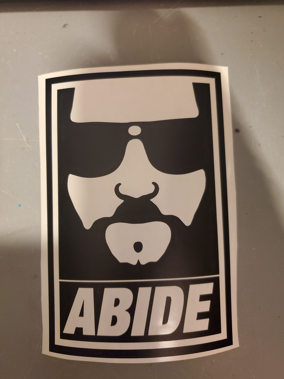Abide The Dude The Big Lebowski Decal | Welcome to Grafix615