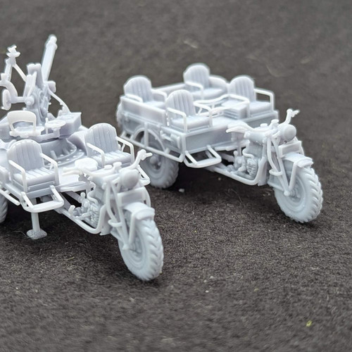 Tricycle FN Tricar T3 + version with Browning 13.2mm AA gun (Belgium ...