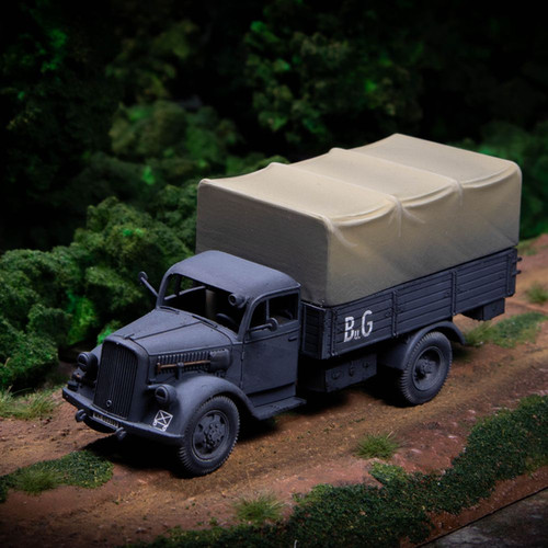 Opel Blitz 3-Tons (standard+flatbed) + bunker Panzernest (Germany, WW2 ...
