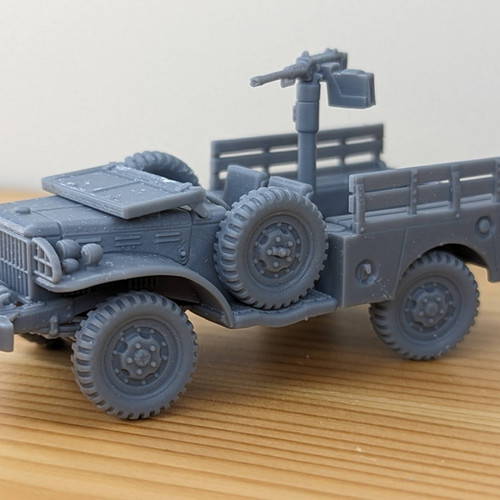 Dodge WC51-52 with winch + machine gun + 60mm mortar (US, WW2 ...