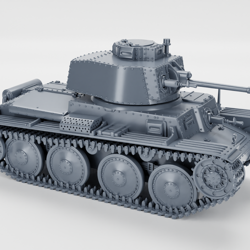 Light Tank CKD LT Vz.38 (Skoda) (Czech, WW2) - COMMERCIAL USE | Wargame3d