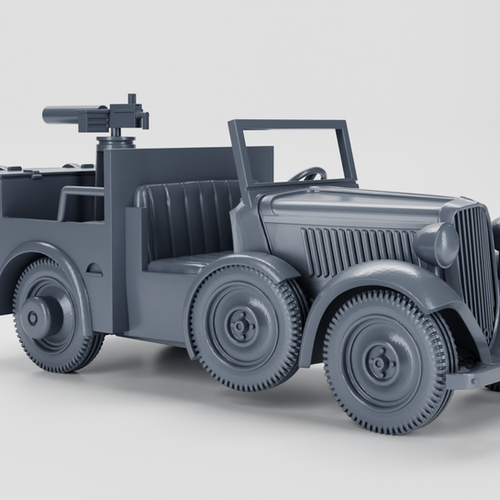 PzInz 302 - Fiat 508-518 with machine gun (Poland, WW2) - PERSONAL USE ...