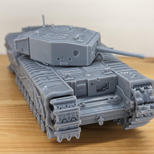 Destroyed Tank Churchill MK.III (UK, WW2) - COMMERCIAL USE | Wargame3d