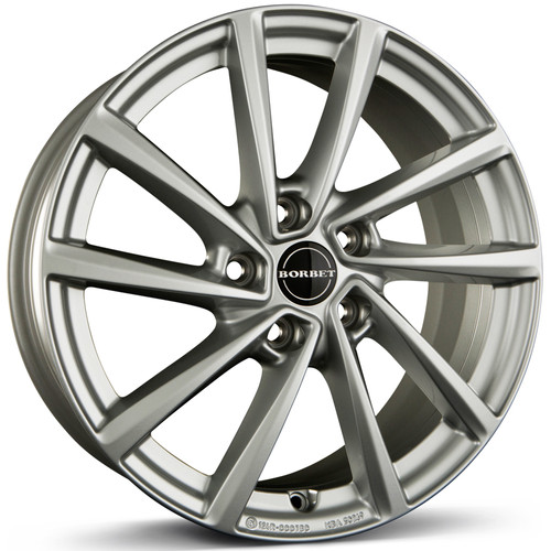 Borbet V Silver 18 Inch 7J 52 Offset 5x112 57.1mm 675Kg | Sunset Tyres ...