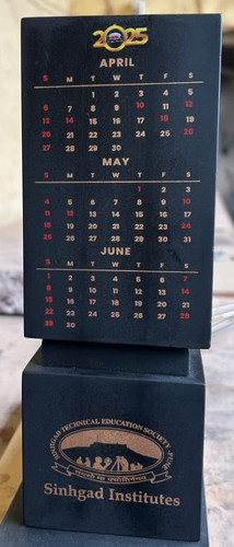 Wooden Desktop Calendar CI-IN-2450 | Corporate Gifts