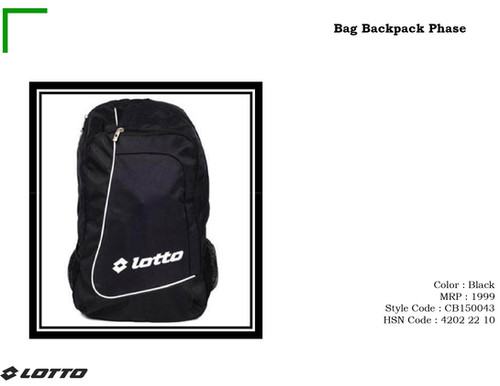 Lotto Backpack Bag Phase Delhi, Lotto Backpack Bag Phase in Delhi, Best ...