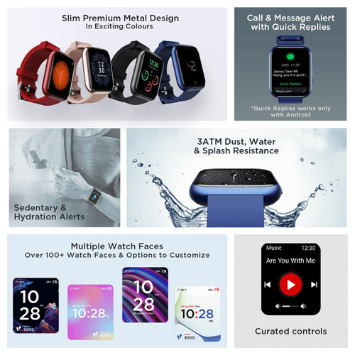 boAt Blaze Smart Watch with 1.75” HD Display, Fast Charge, Apollo 3 ...
