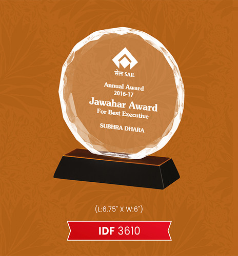 Acrylic Trophy Premium Awards IDF-3610 | Corporate Gifts