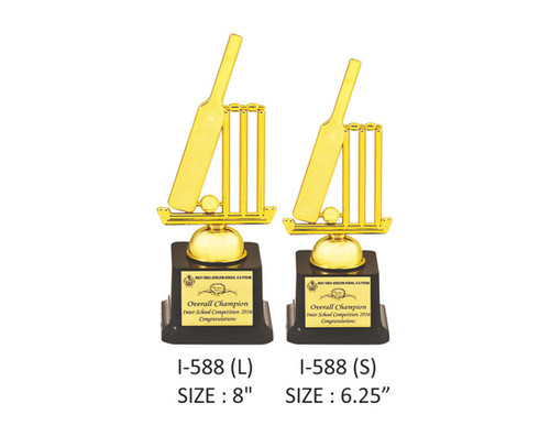 Cricket Bat, Ball, Stumps Sports Trophy I-588 | Corporate Gifts