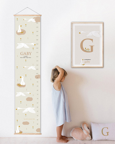 Toise personnalisée enfant oies