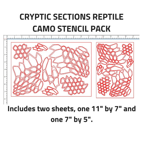Cryptic Sections Reptile Camo Stencil Pack | mysite