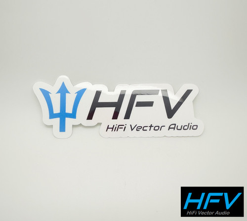 Large HFV Audio sticker | Hifi Vector Audio