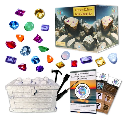 LIMITED EDITION: Jumbo Gem Dig Kit - Dig Up 21 Fine Gems and Crystals ...