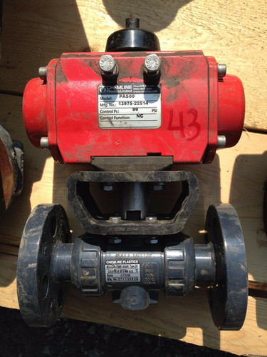 CHEMLINE PLASTICS TYPE 21 12 INCH PAS00 ACTUATED VALVE | Specvalve Inc