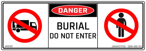 Burial Do Not Enter Sticker | CCS