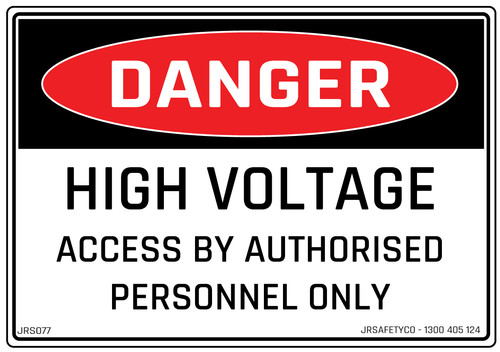 High Voltage - Access by Authorised Personnel Only Sticker | CCS