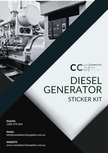 Diesel Generator Sticker Kit | CCS