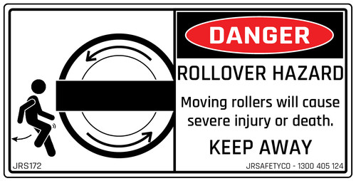 Roll Over Hazard Sticker | CCS