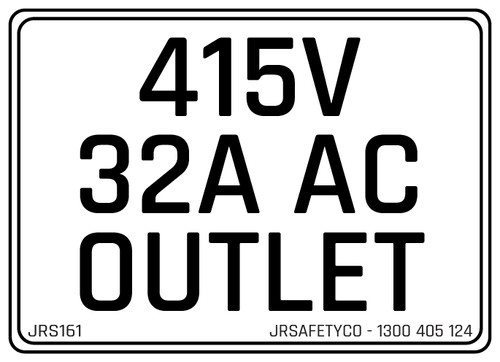 240V 15A 415V 32A Stickers | CCS