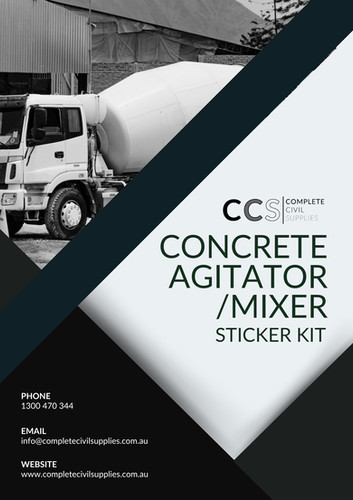 Concrete Agitator Mixer Sticker Kit | CCS