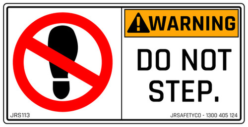 Do Not Step Sticker | CCS