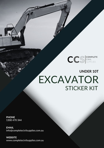 Mini Excavator Sticker Kit | CCS
