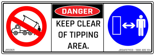 Keep Clear Of Tipping Area Sticker Ccs