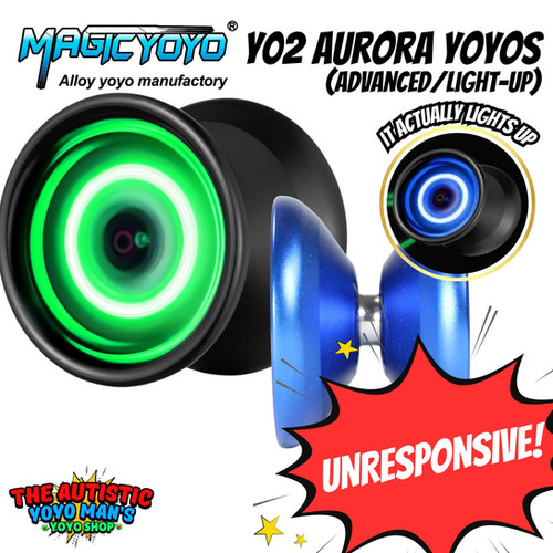 MagicYoyo Y02 Aurora (LED) - Light Up / Advanced Yoyos | Yoyo Man Yo Yo ...