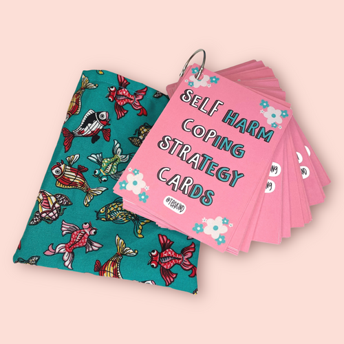 Self Harm Coping Strategy Cards pink | TeaKind