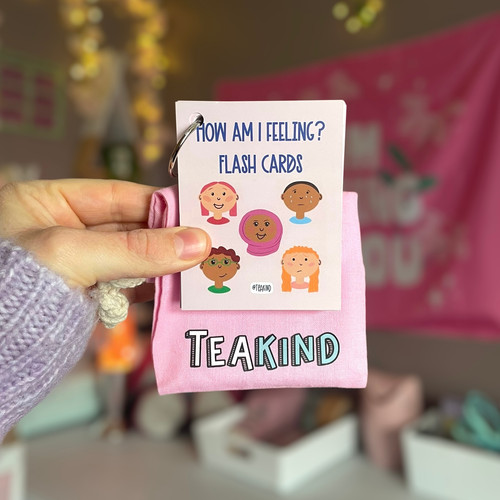 How am I feeling? Keyring flash cards | TeaKind